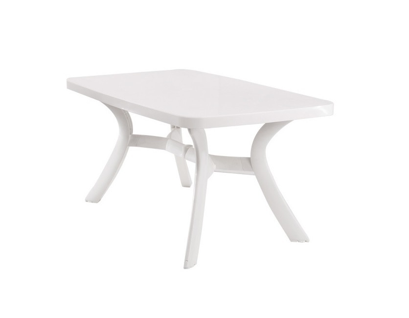 MESA RECTANGULAR LISBOA 150 x 87 - BLANCO - Plasticos Rey