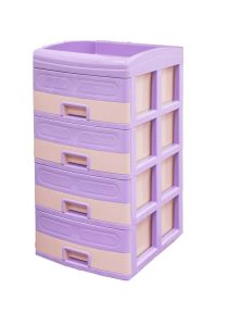 COMODA GIGANTE 4 PISOS TOCADOR + SET SMART BOX #8 - Plasticos Rey